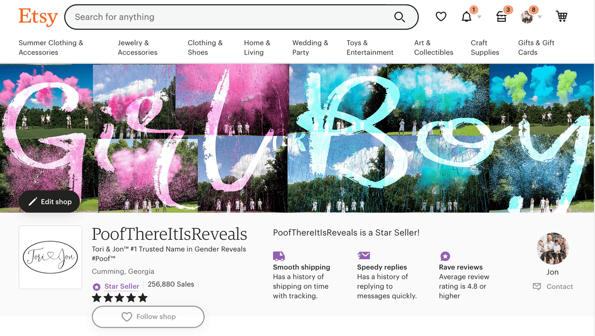 Boxing MMA UFC Gender Reveal | Poof There It Is – POOF THERE IT IS!