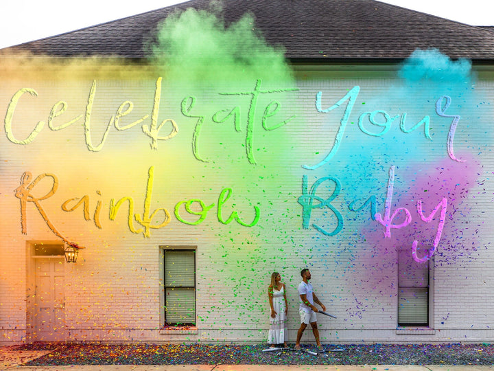 Powder + Confetti Gender Reveal Cannons – POOF THERE IT IS!