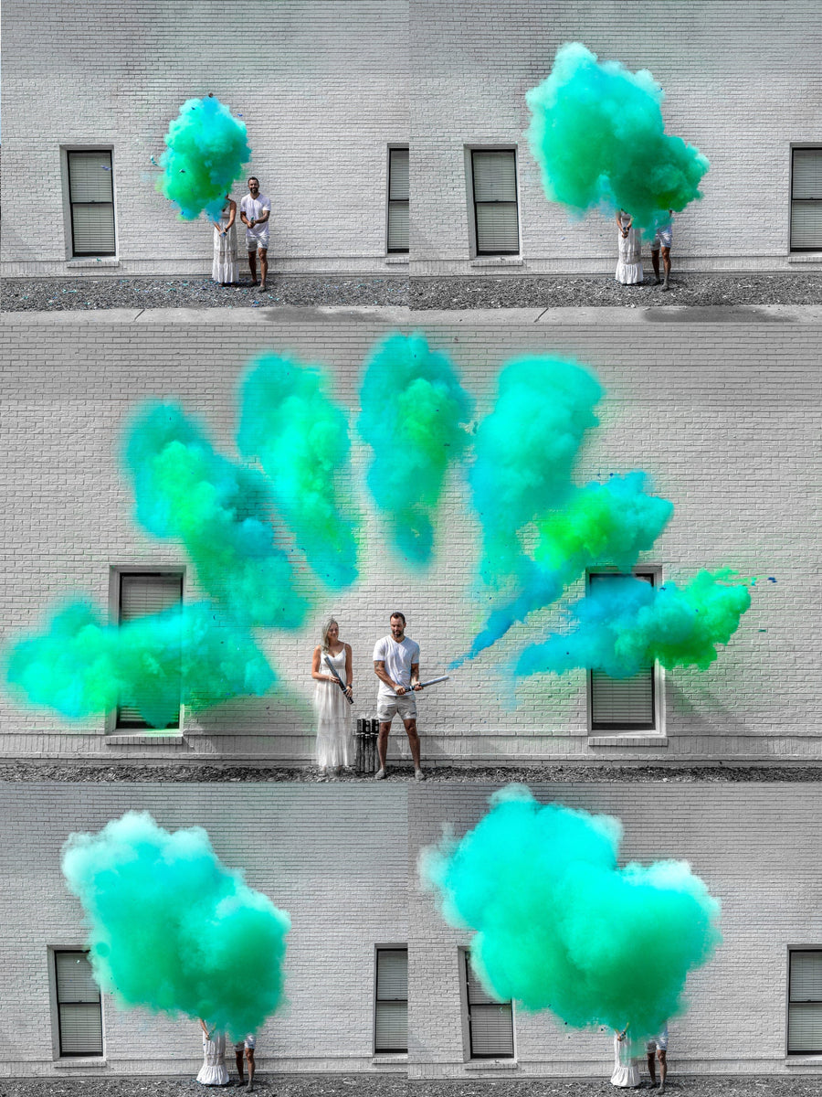 Powder Gender Reveal Cannons – POOF THERE IT IS!