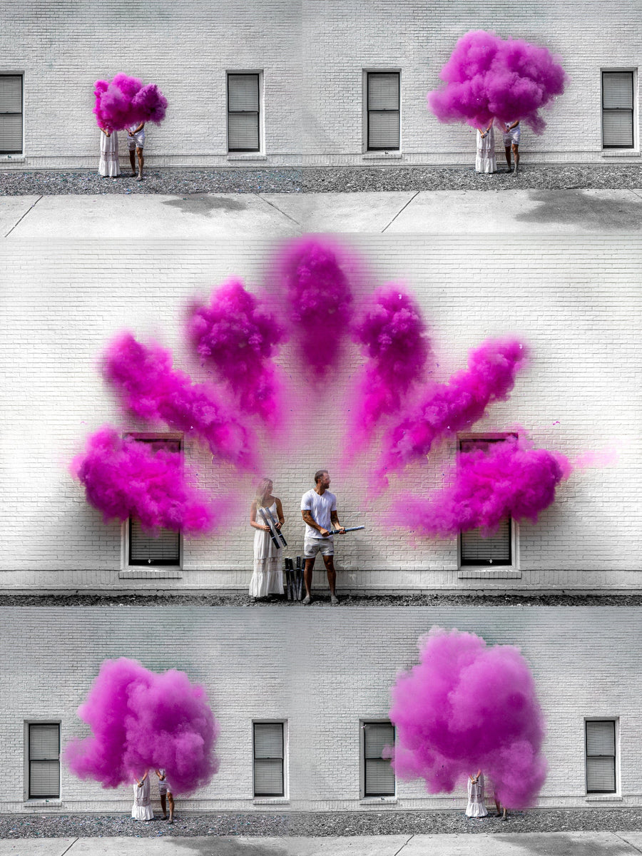 Powder Gender Reveal Cannons – POOF THERE IT IS!