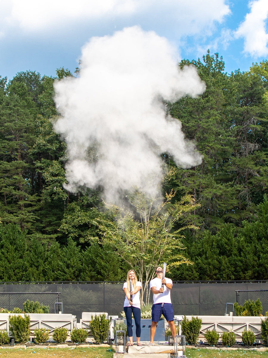 Powder Gender Reveal Cannons – POOF THERE IT IS!