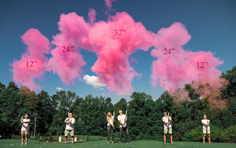 Powder Gender Reveal Cannons – POOF THERE IT IS!