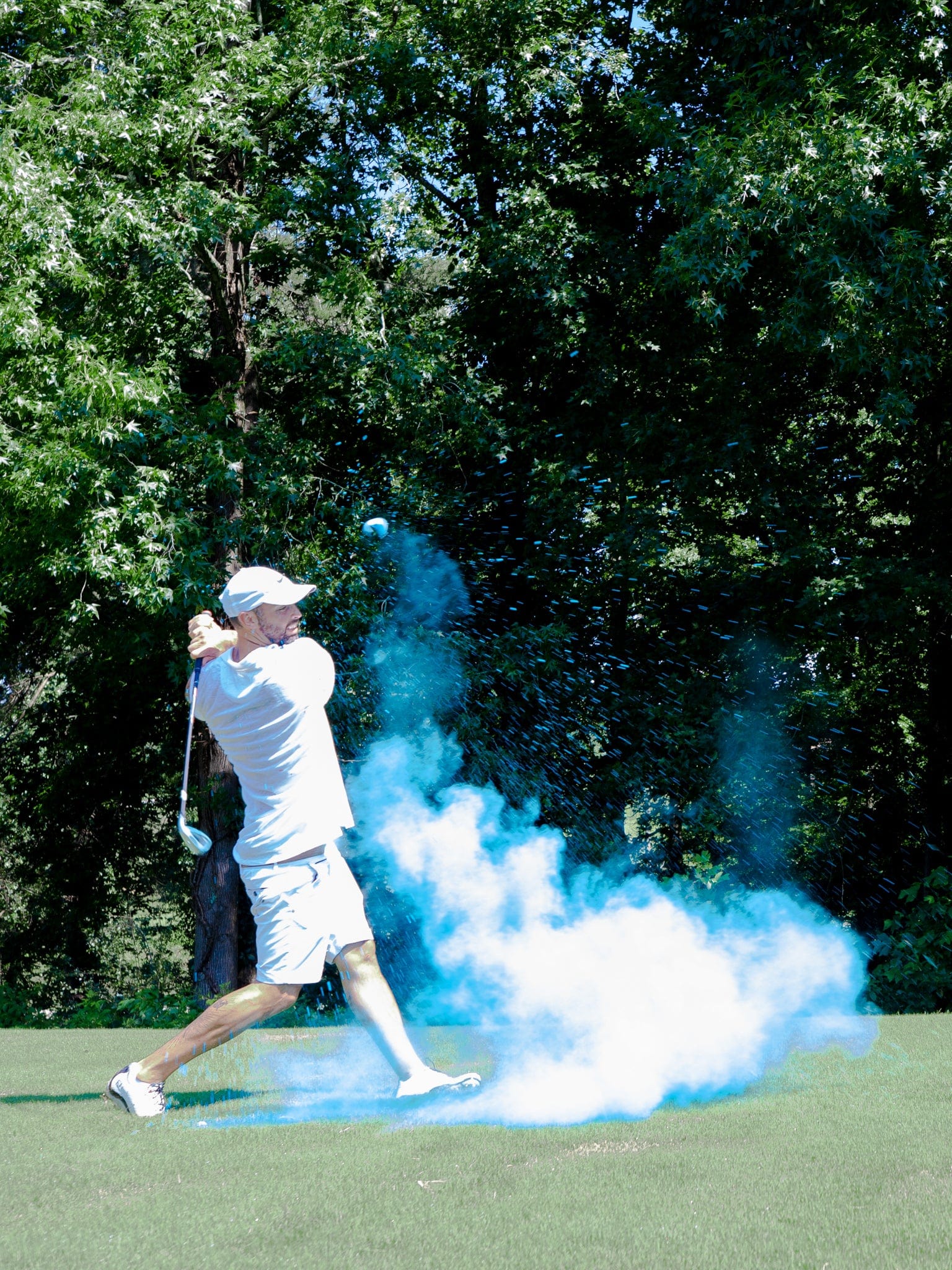 Regular Golf Ball Gender Reveal – POOF THERE IT IS!