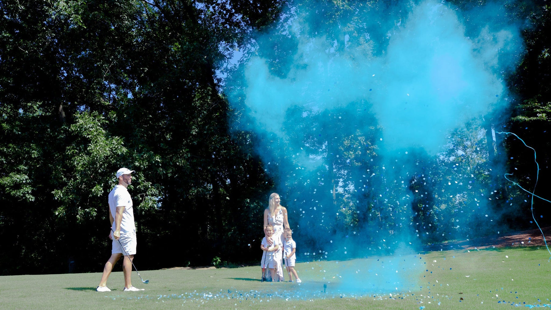 XL Golf Ball Gender Reveal – POOF THERE IT IS!