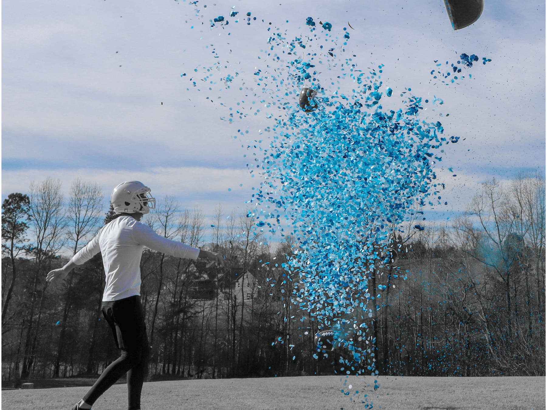 Football Gender Reveal | Poof There It Is – POOF THERE IT IS!
