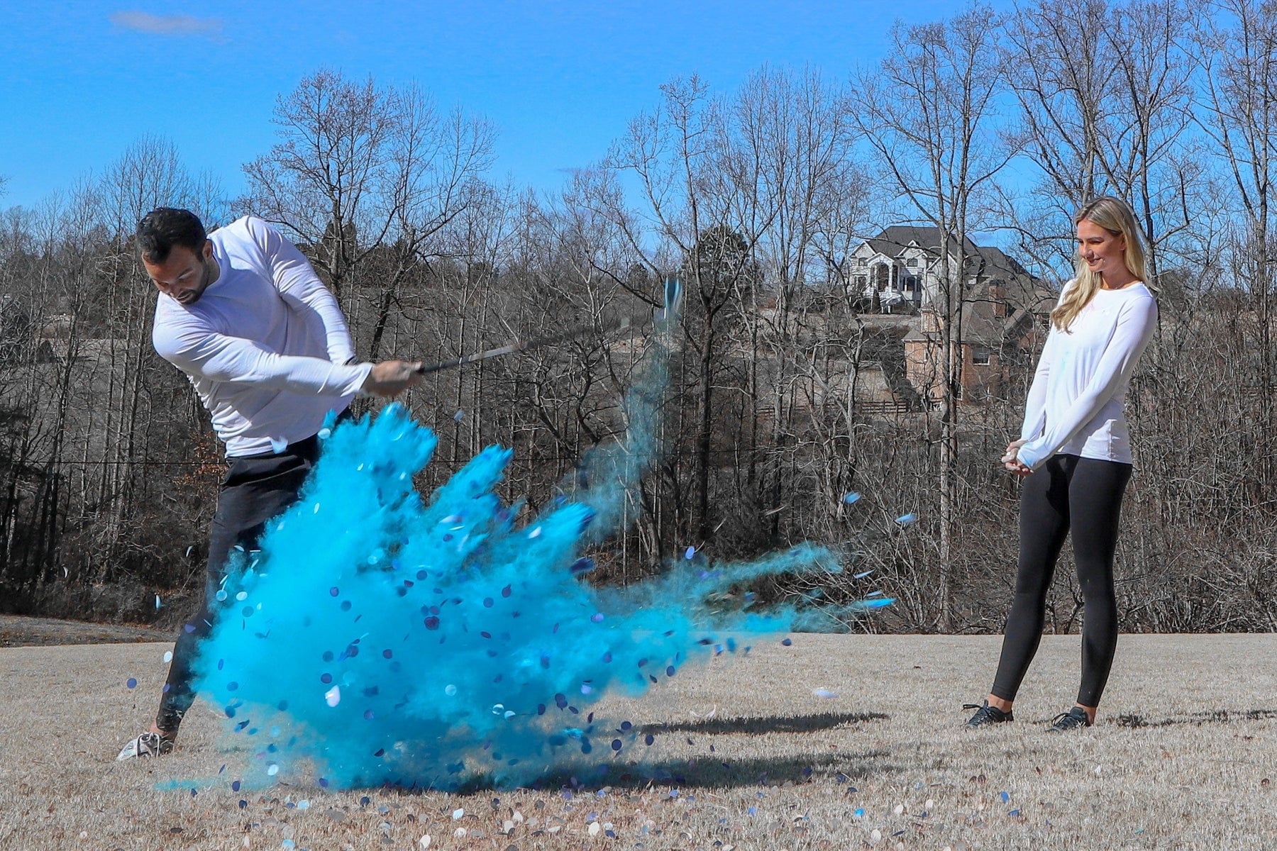 Large Gender Reveal Golf Ball – POOF THERE IT IS!