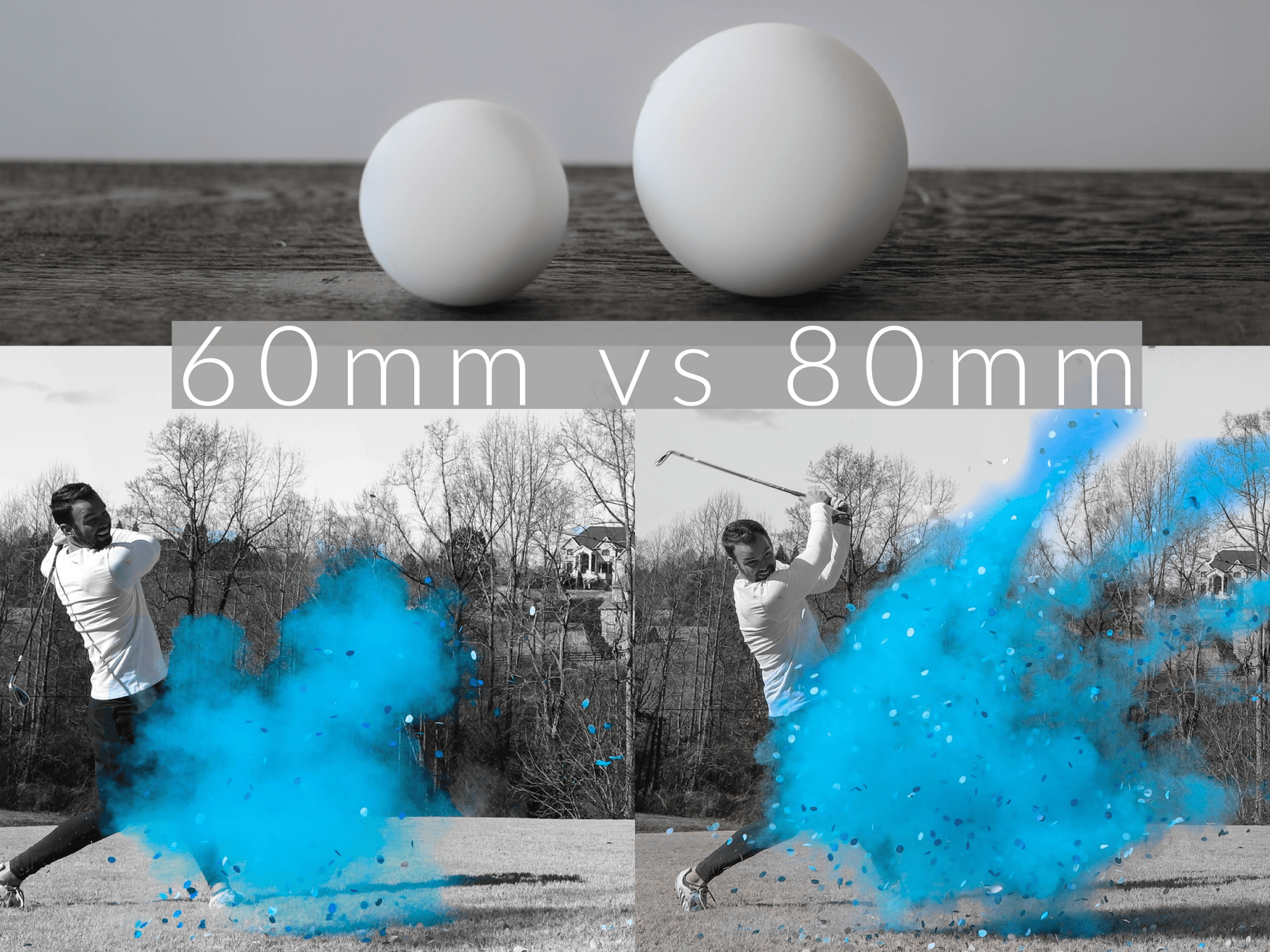 Large Gender Reveal Golf Ball – POOF THERE IT IS!